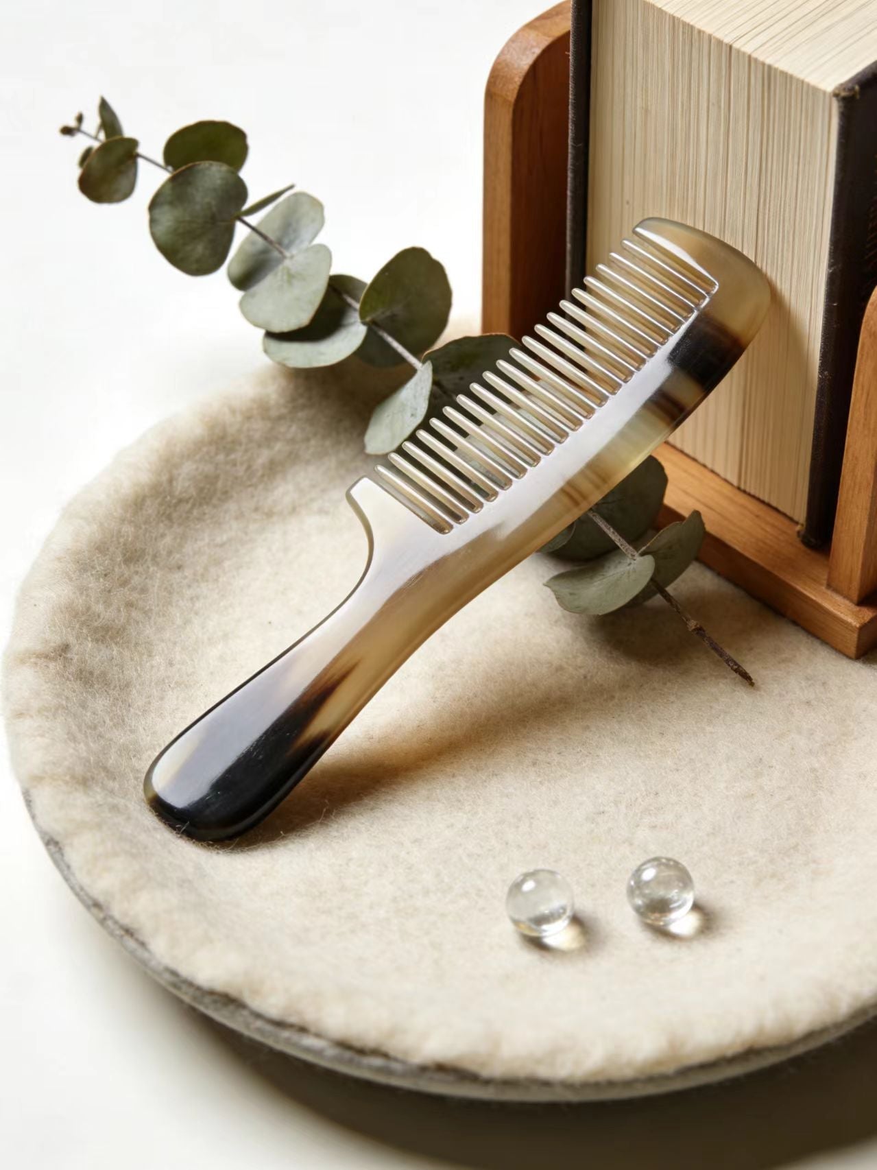 Muxin Artisan Horn Comb | Handcrafted Natural Ox Horn Combs for Hair C